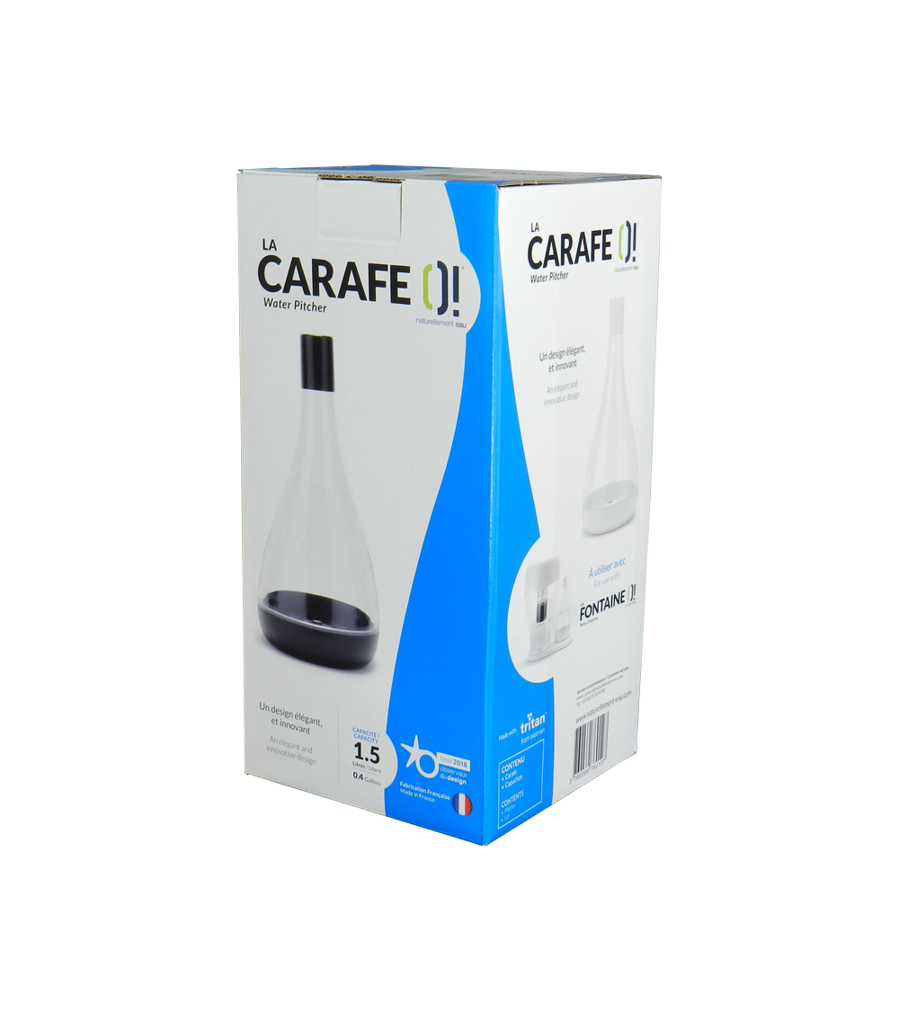 Carafe pour fontaine filtrante O! (modèle blanc) Pour trôner fièrem...