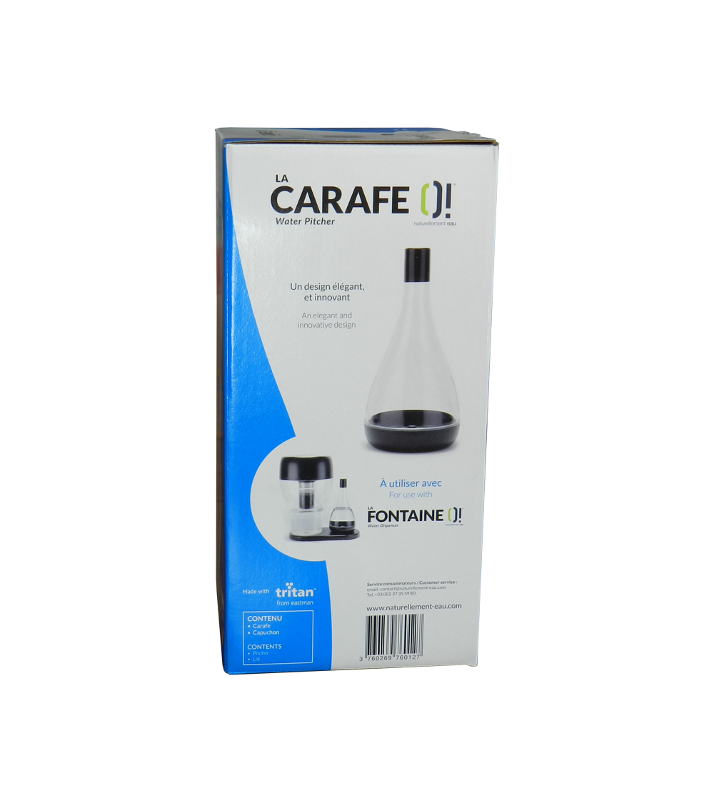 Carafe pour fontaine filtrante O! (modèle blanc) Pour trôner fièrem...